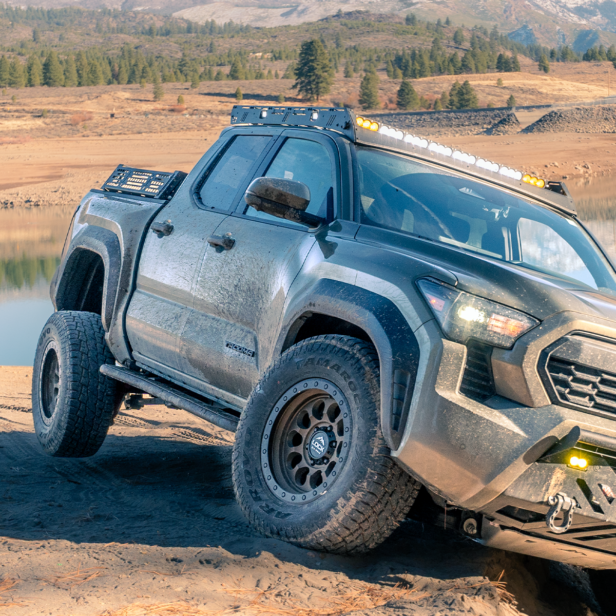 Cali Raised Step Edition Rock Sliders for Tacoma (2024-2026)