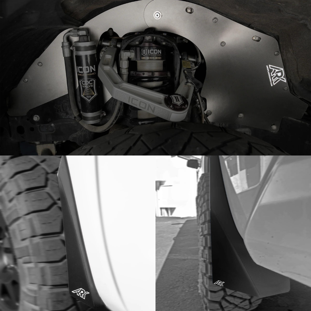 Ark TriXpoly Splash Guards & Mudflap Micros for Tundra (2007-2021 ...