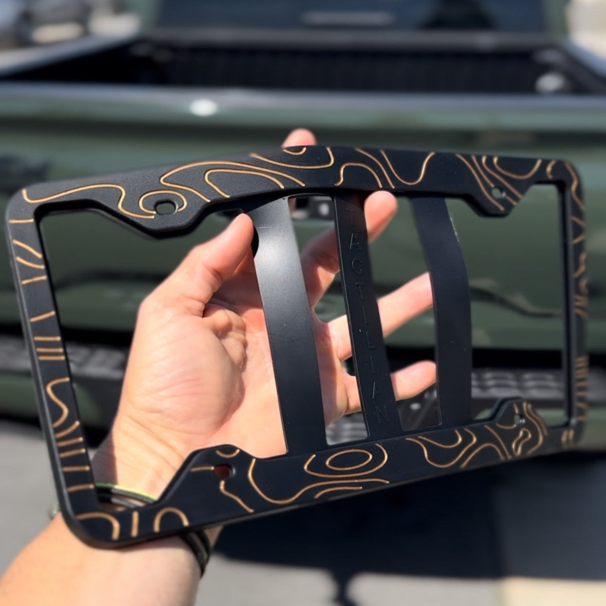 Tactilian Two-Tone Silicone Topographic License Plate Frame | Aspire ...