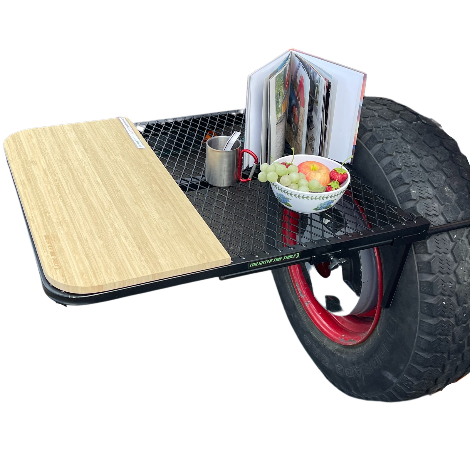 Tail Gater Tire Table Bamboo Cutting Boards | Aspire Auto Accessories