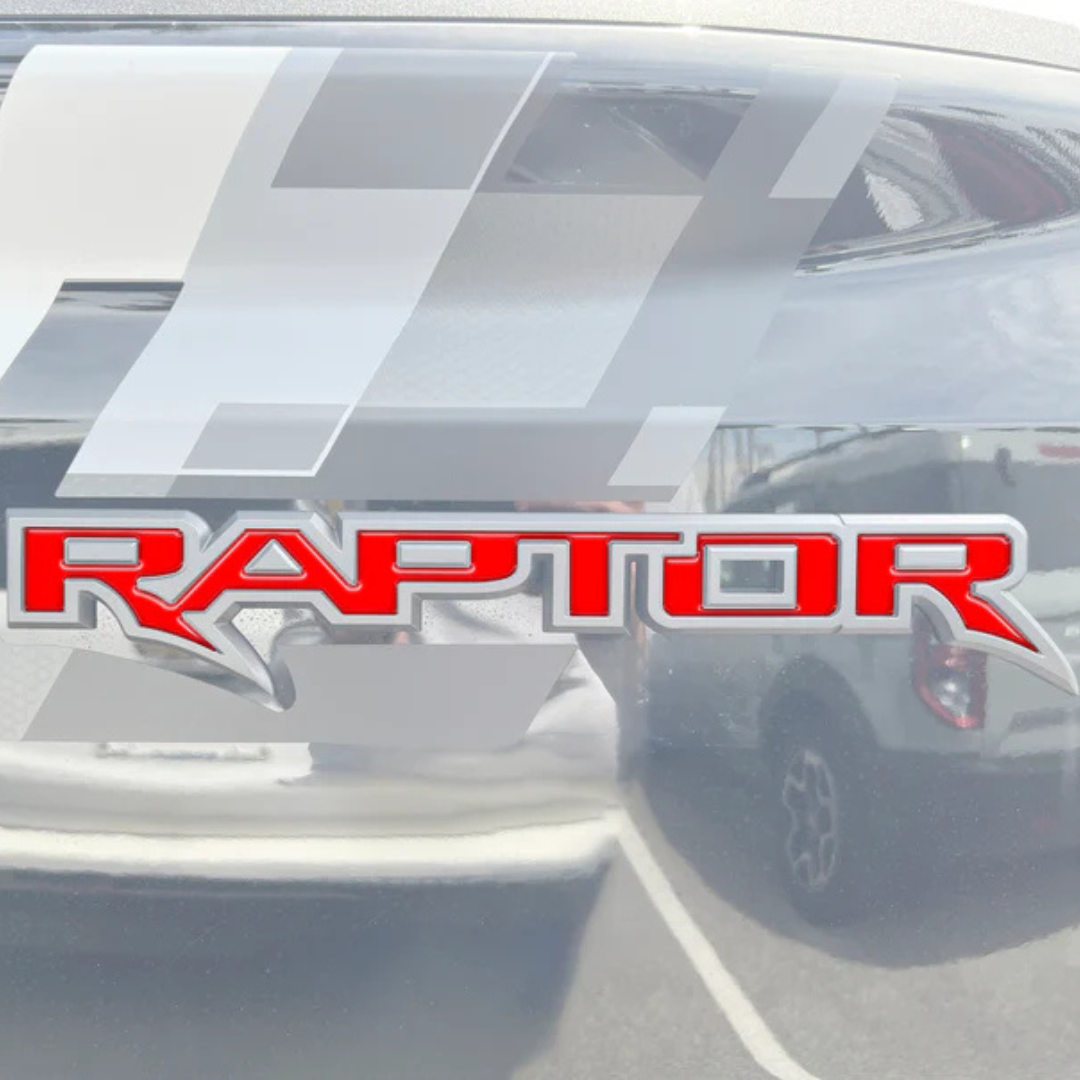 Tufskinz Raptor Tailgate Emblem Inserts for Ford Ranger (2024-2025 ...