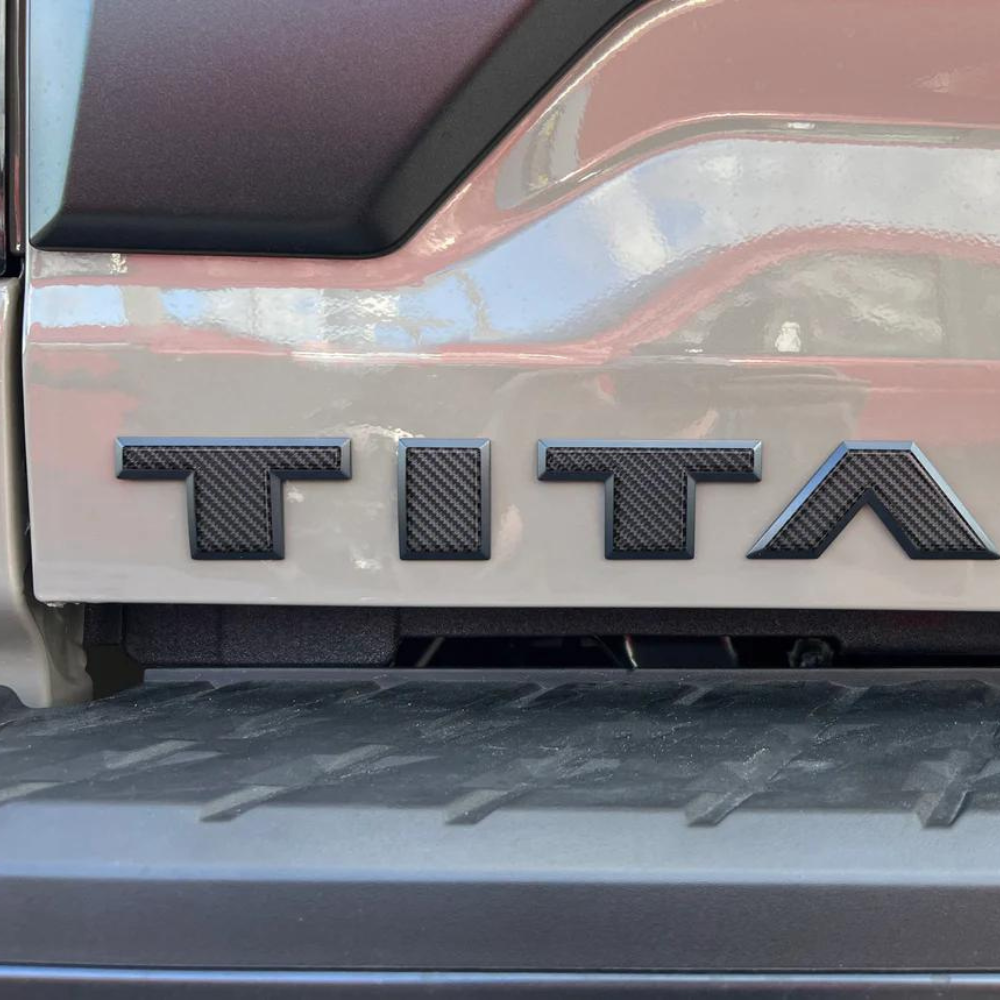 Tufskinz Tailgate Letter Emblem Overlays for Nissan Titan (2022-2024 ...