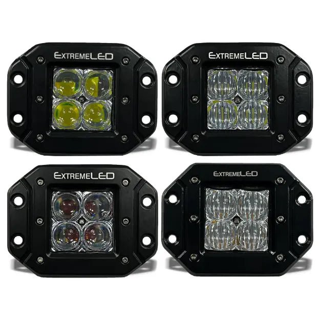 Spot and Flood Flush Mount Extreme Series 3" LED Light Pod (All Options ...