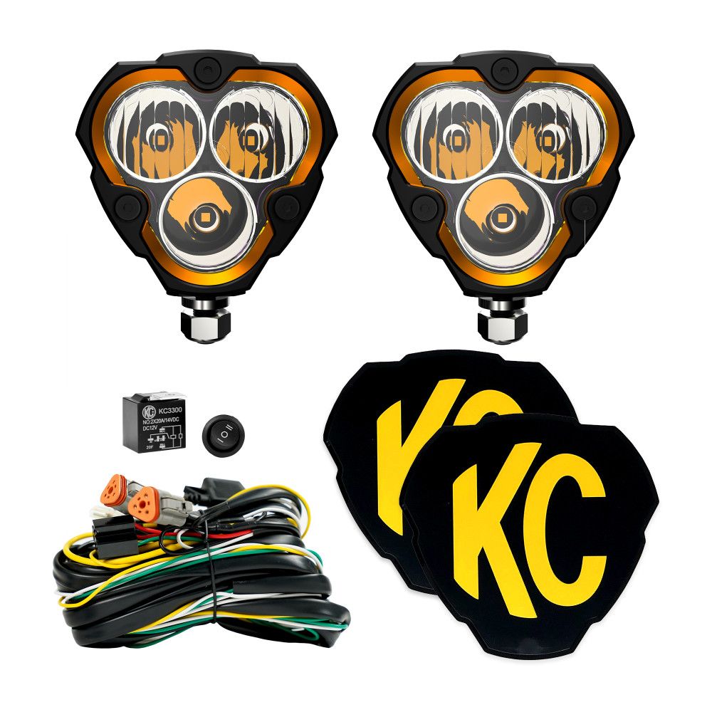 KC HiLites Flex Era 3 LED Light Pods Master Kit | Aspire Auto Accessories